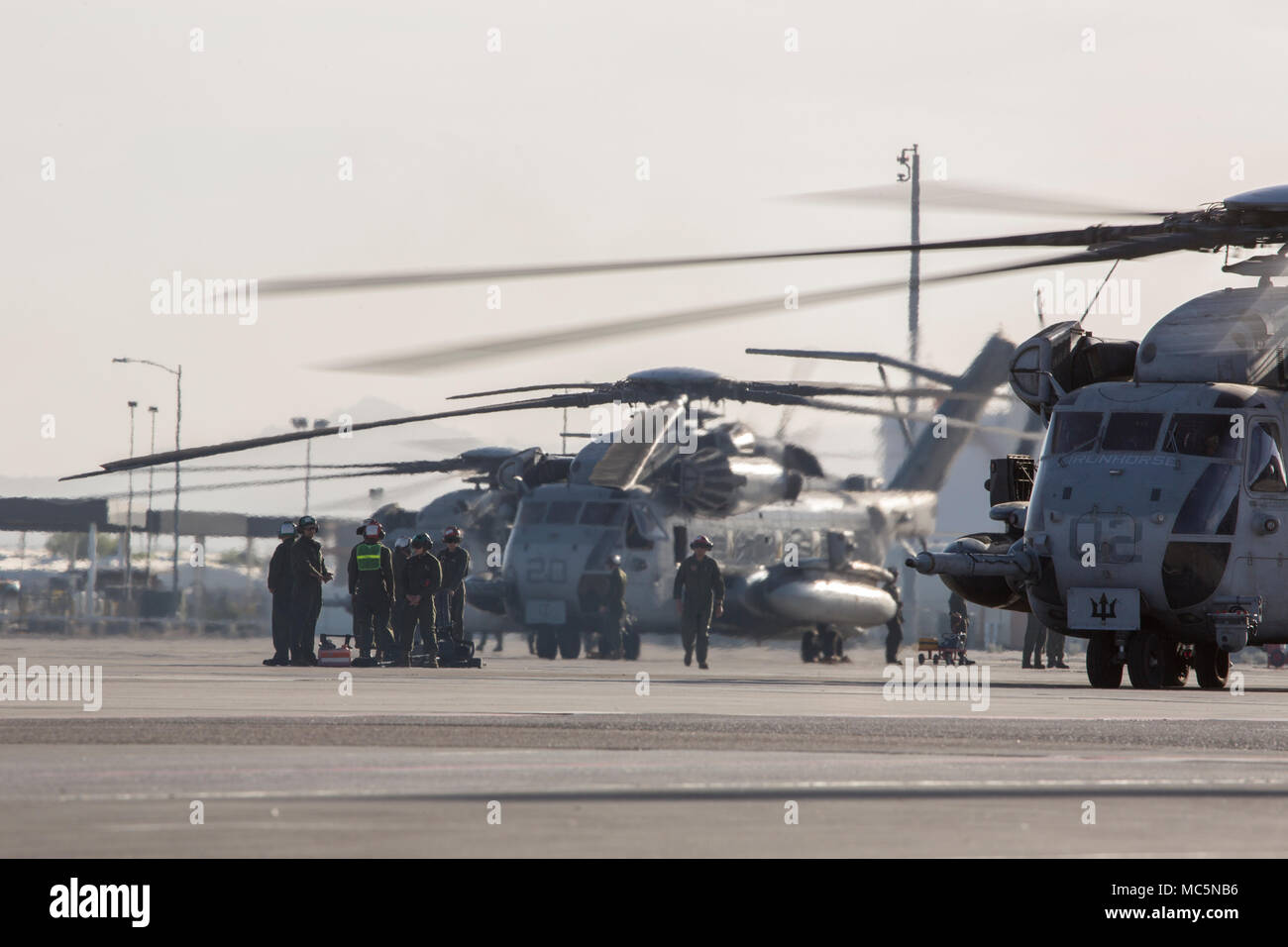 U.S. Marines with Marine Aviation Weapons and Tactics Squadron 1 ...
