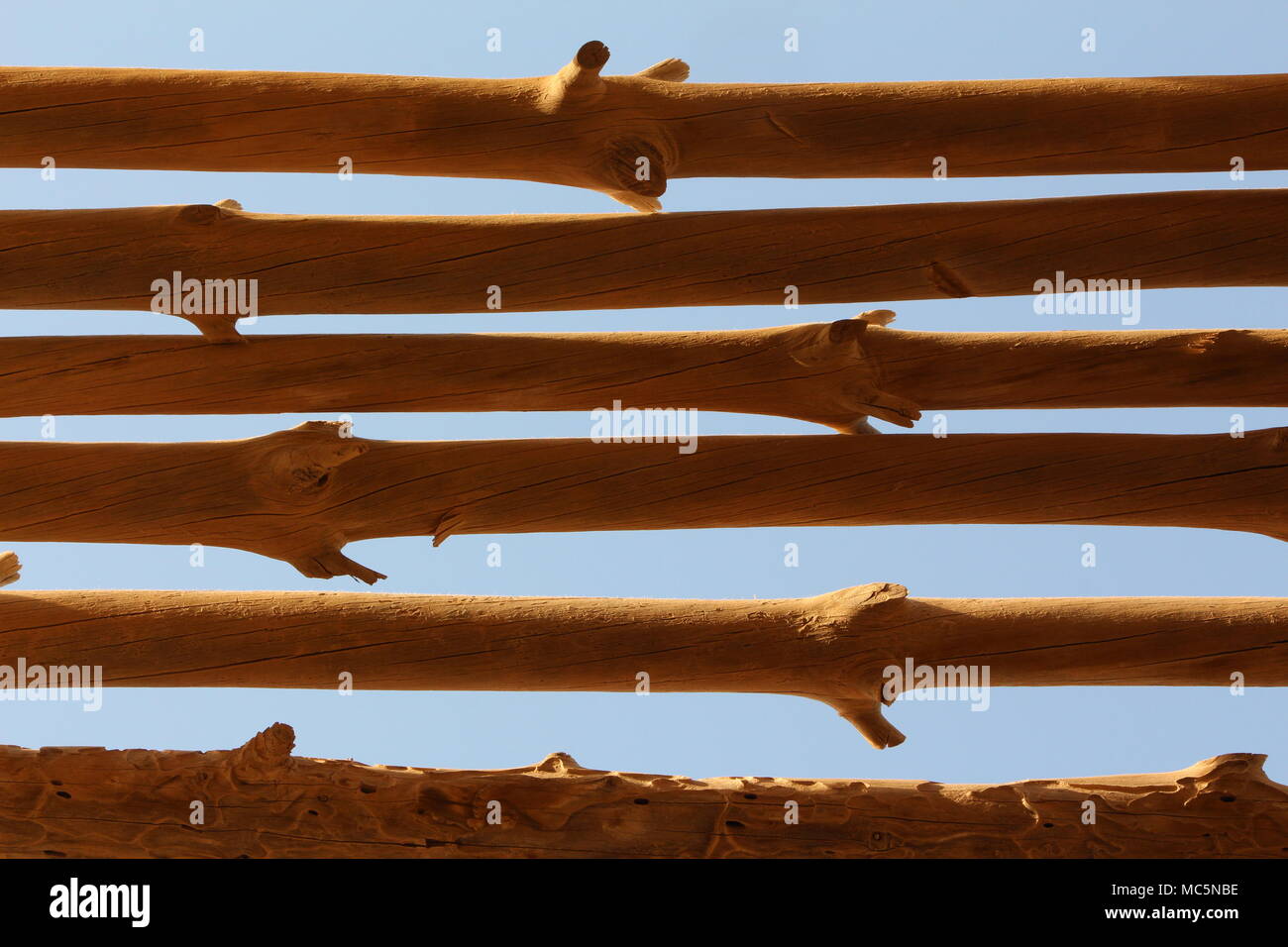 Wood sticks with sky in background Stock Photo - Alamy