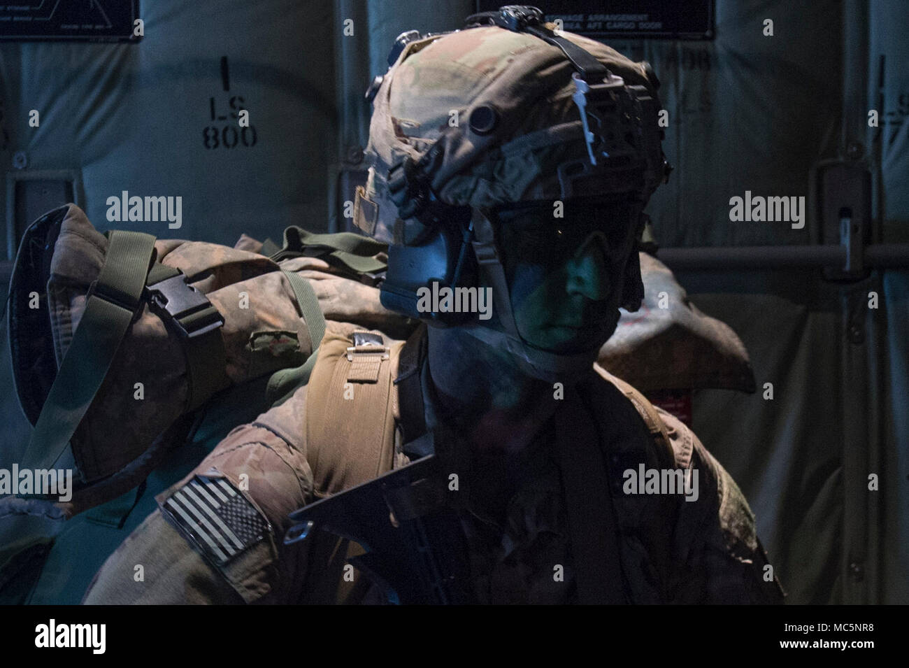 A U.S. Army paratrooper from the 2nd Battalion, 2-508 Parachute ...