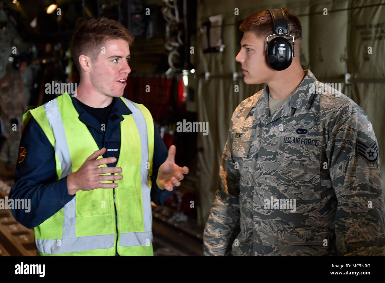 Royal New Zealand Air Force Leading Aircraftsman Thomas Larking and ...