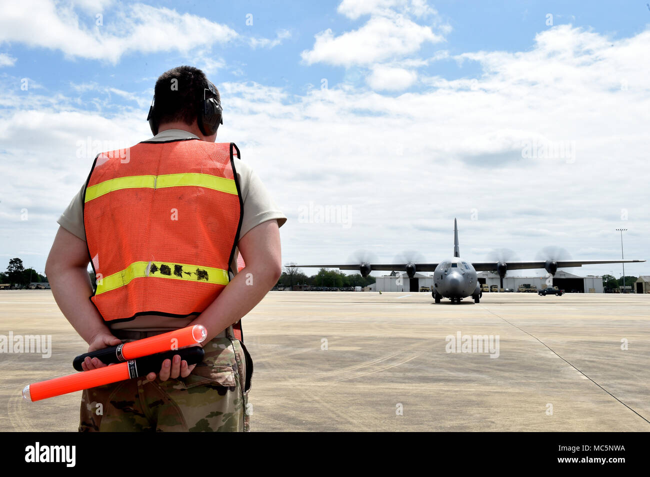 Senior Airman Adan Solis, 921st Contingency Response Squadron aircraft ...