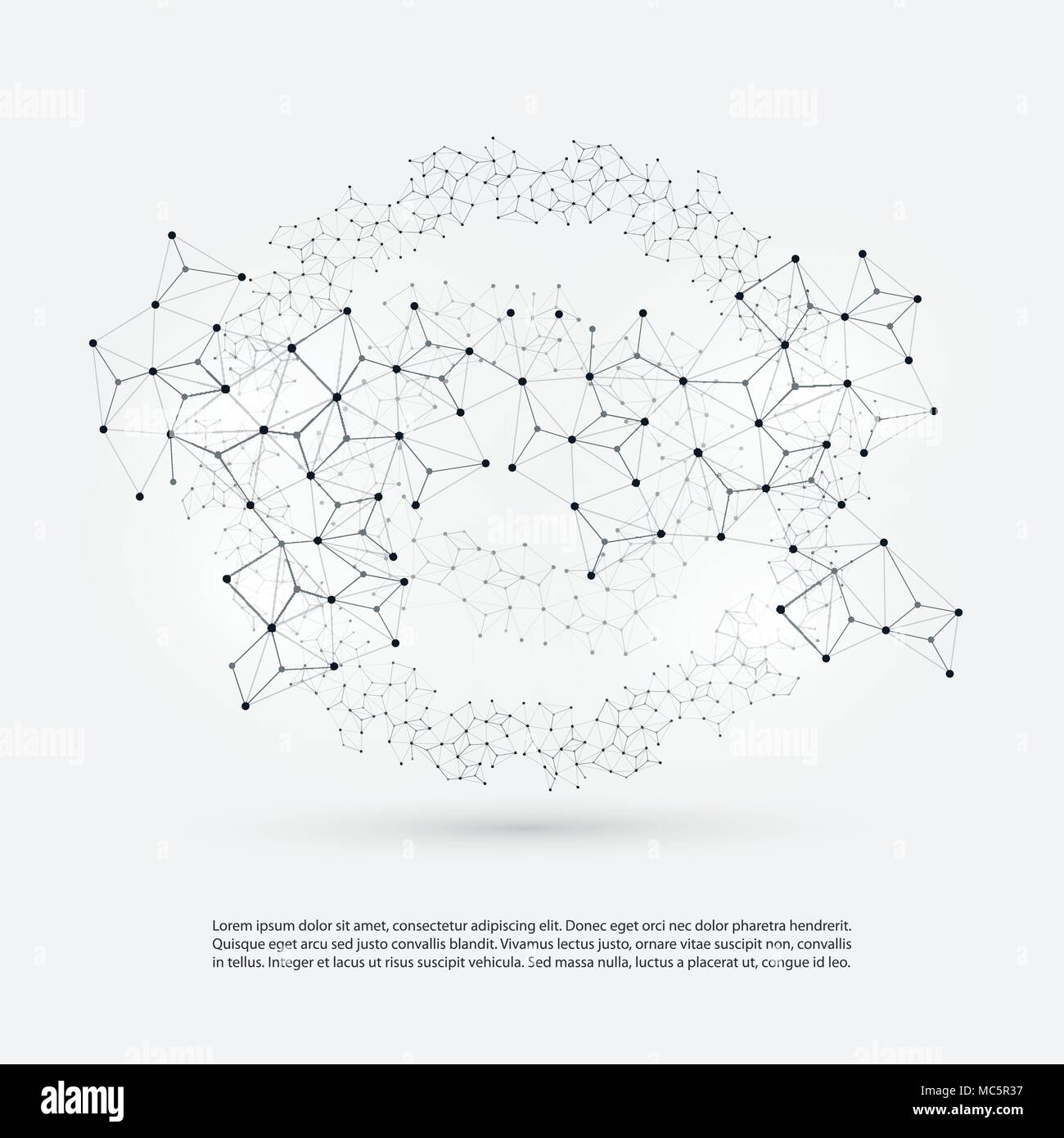 Abstract Cloud Computing and Global Network Connections Concept Design ...
