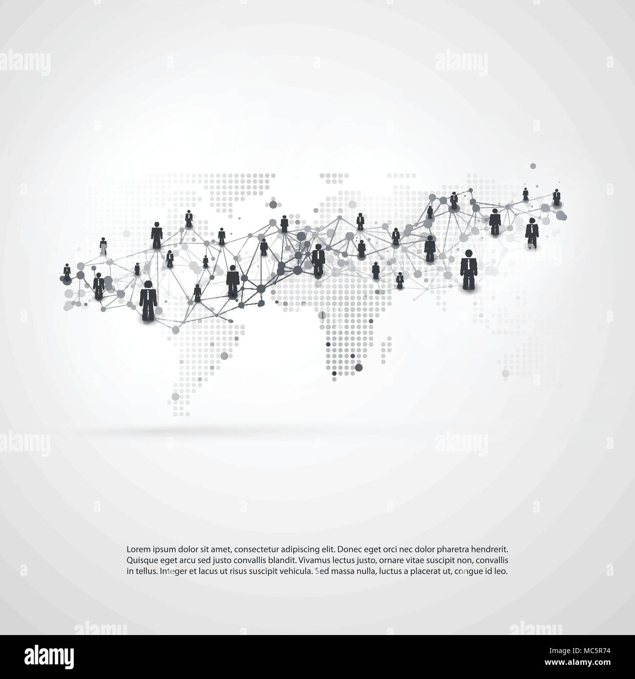 Networks - Business Connections - Social Media Concept Design Stock ...