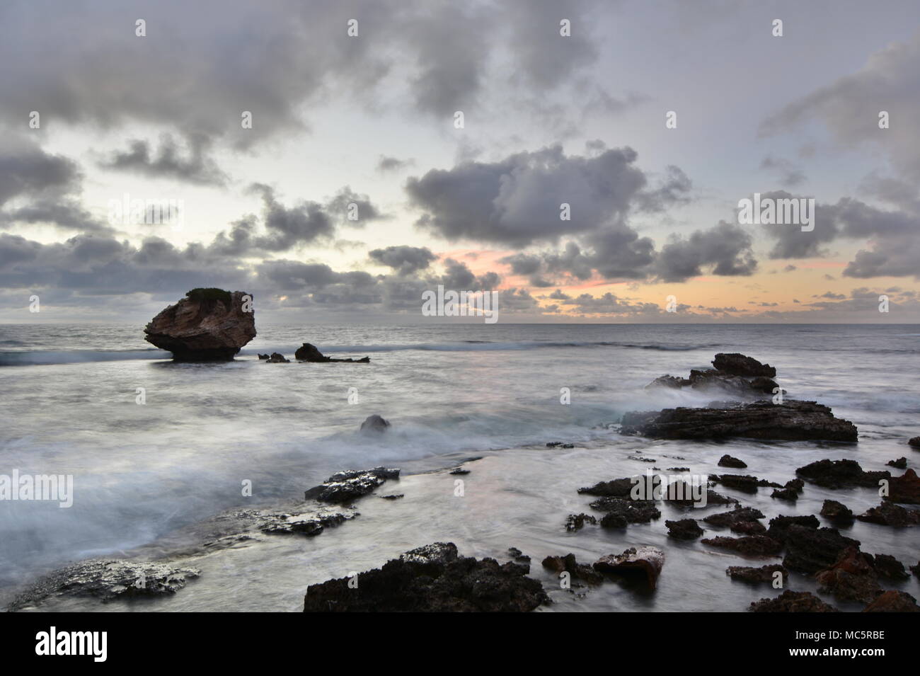 Long exposure shot at dawn. Cape Peron. Rockingham. Western Australia ...