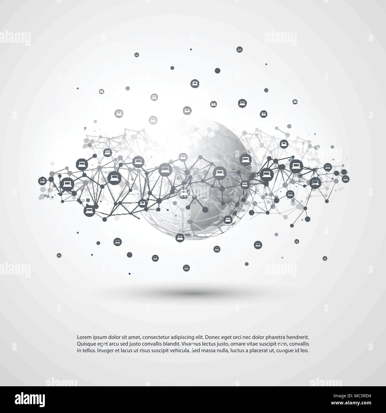 Black and White Modern Minimal Style Cloud Computing, Networks ...