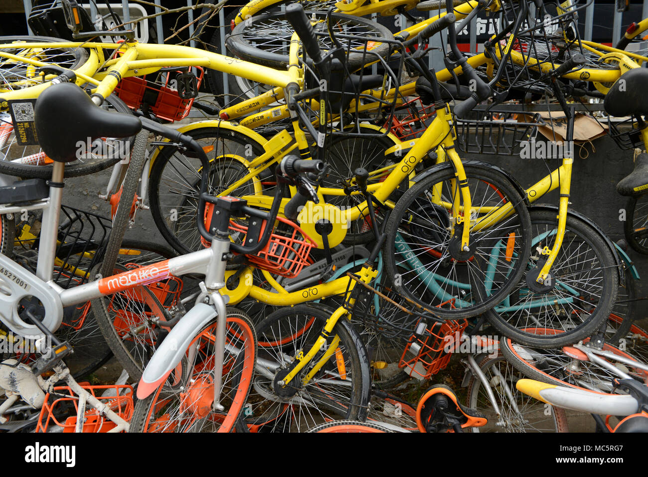 Bicycle Pile China High Resolution Stock Photography and Images - Alamy