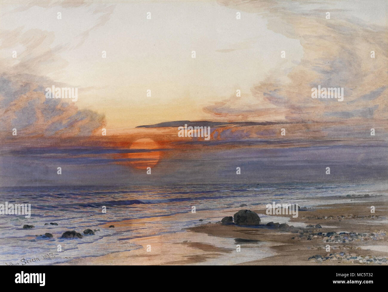 Severn Arthur - Sunset Stock Photo - Alamy