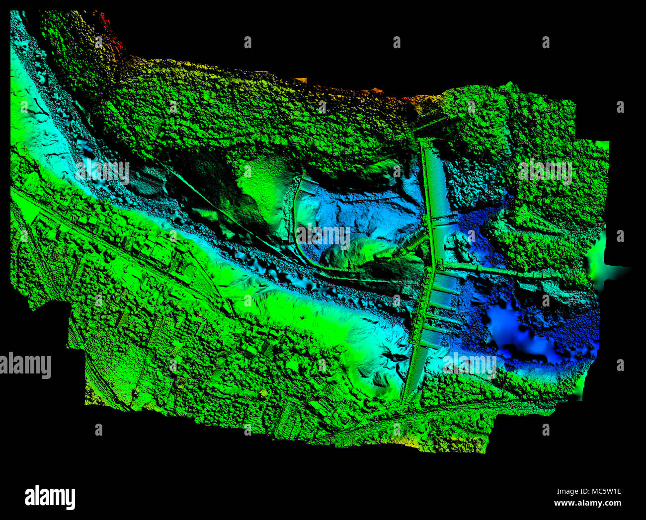 High Resolution Digital Altitude Model Of Agoyan Hydroelectric Dam In ...