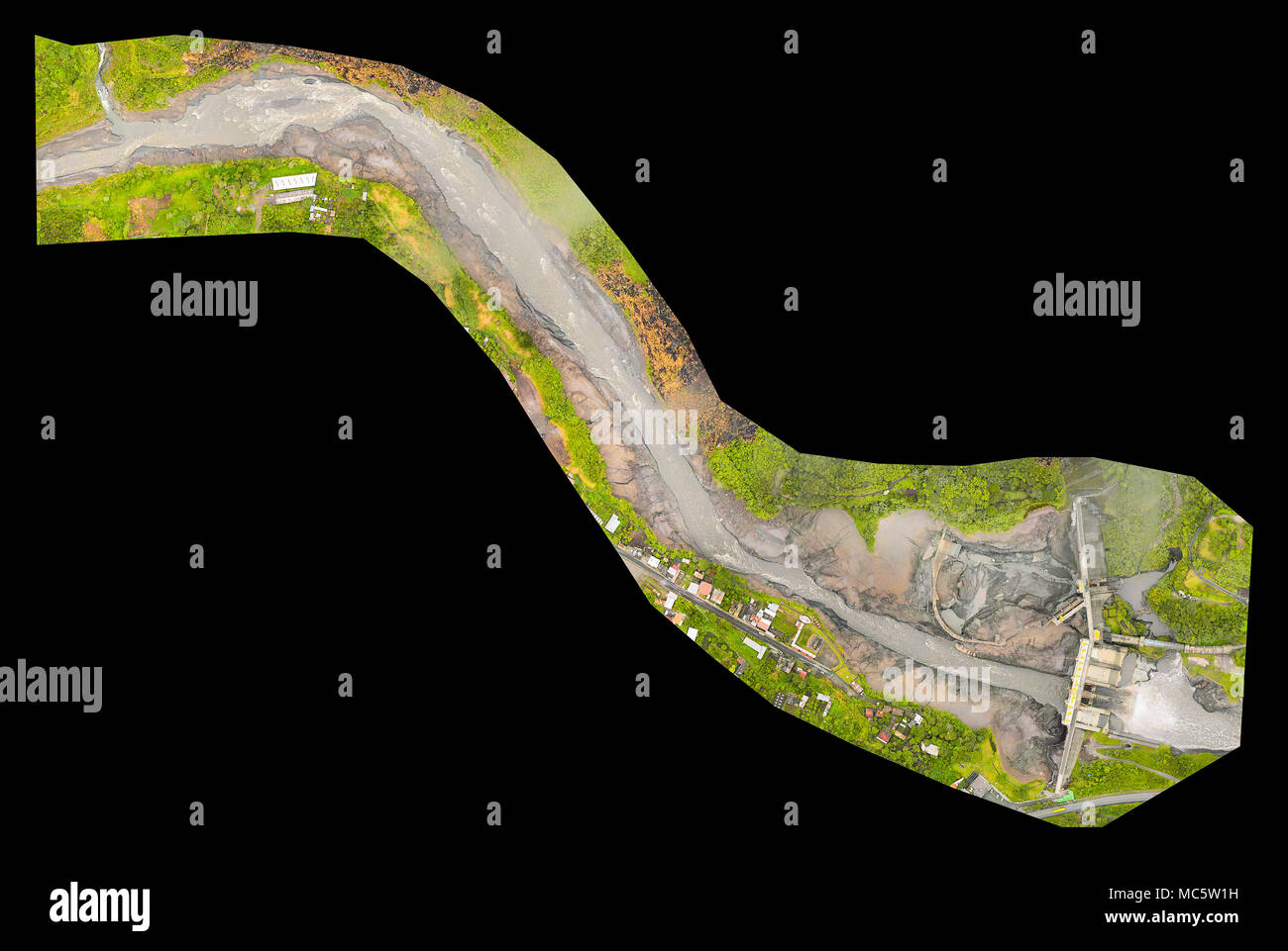 High Resolution Orthorectified Orthorectification Aerial Map Used For ...