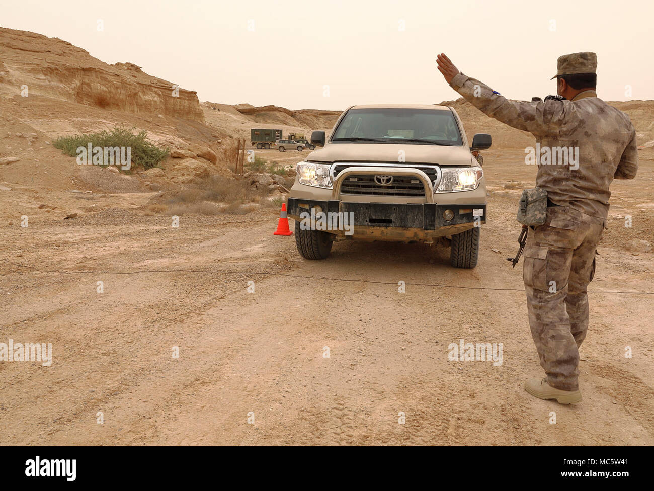 Vehicle check point training hi-res stock photography and images - Alamy