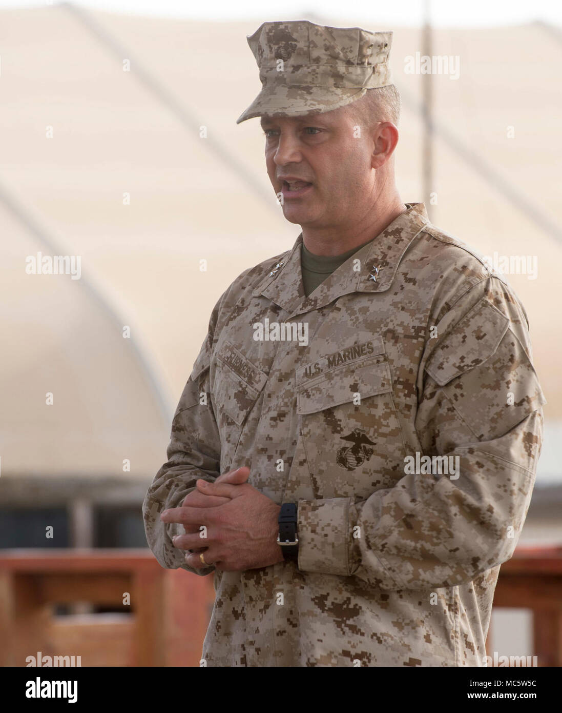 U.S. Marine Corps Maj. Gen. David Furness, Commanding General of ...