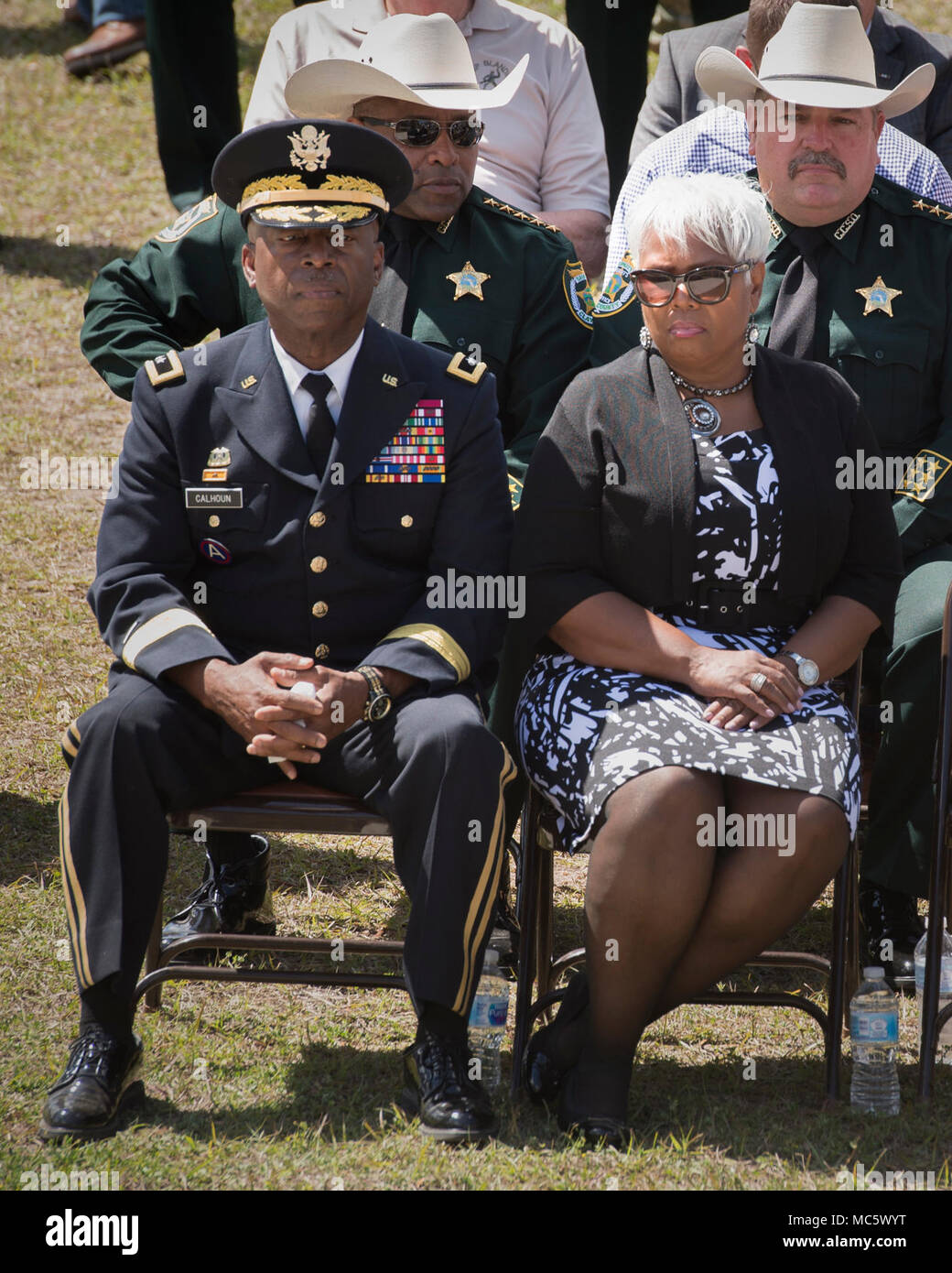 The Adjutant General of Florida, Maj. Gen. Michael A Calhoun and his ...