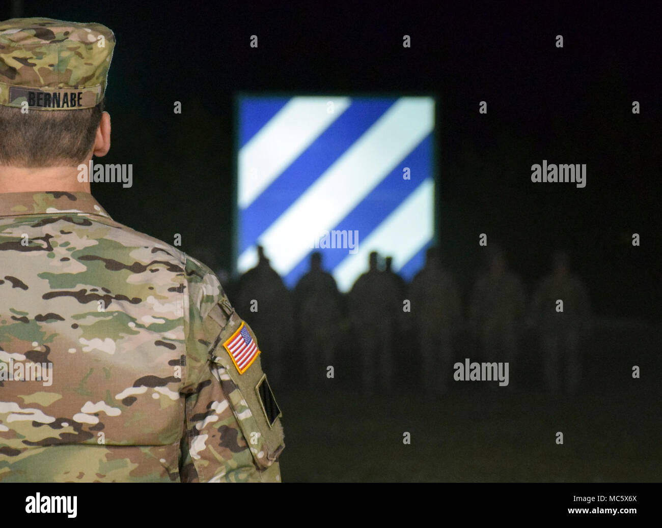 Task Force Marne Commander Brig. Gen. Sean Bernabe, stands at the ...