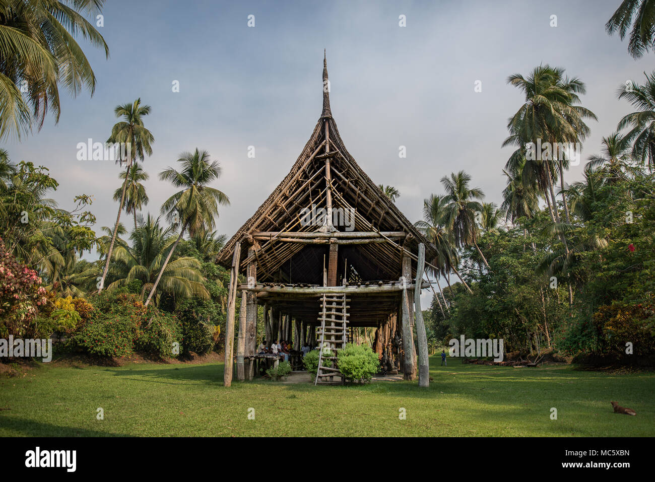 Ancient haus tambaran (spirits house or men's house), Kanganaman ...