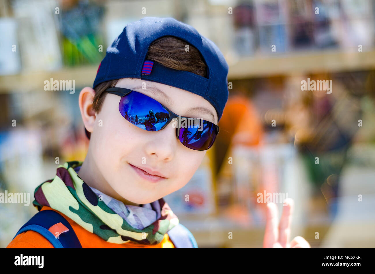 Boy wearing shades hi-res stock photography and images - Alamy