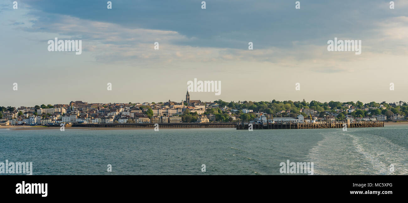 Sea View of Ryde on the Isle of Wight - UK Stock Photo - Alamy