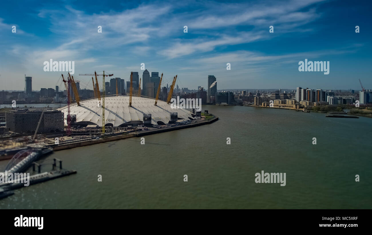 O2 Millenium Dome at East Greenwich, London Stock Photo - Alamy