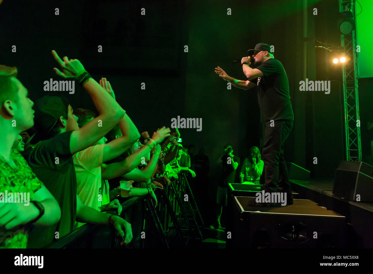 The German rapper Kool Savas live at the Blue Balls Festival Lucerne ...