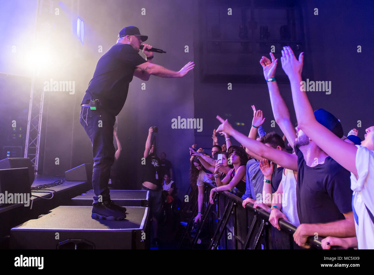 The German rapper Kool Savas live at the Blue Balls Festival Lucerne ...