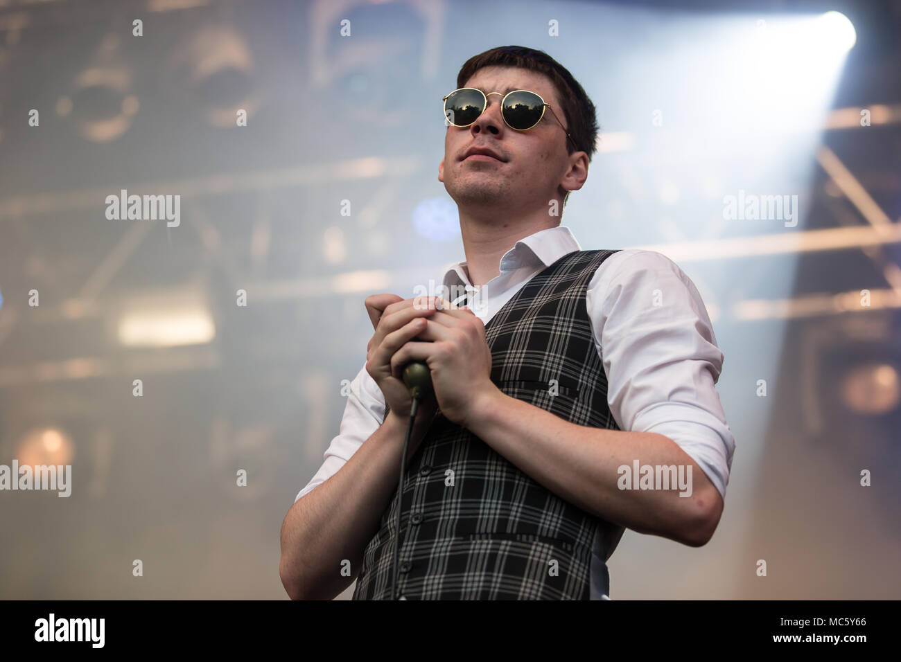 Ross Farrelly, singer from the Irish rhythm and blues band The Strypes ...