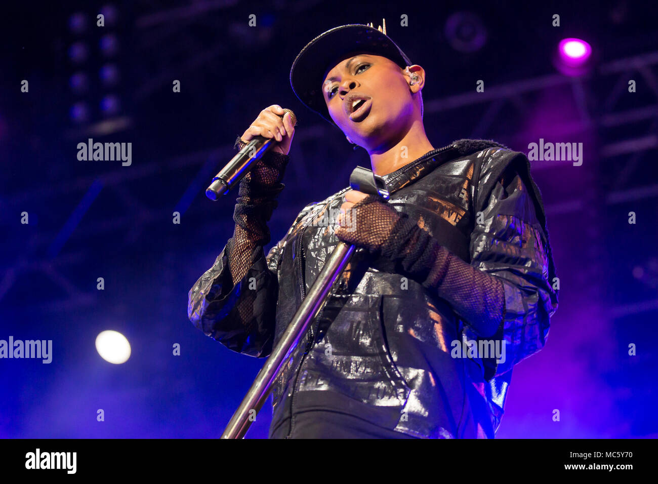 The British band Skunk Anansie with singer Deborah Anne Dyer alias Skin ...