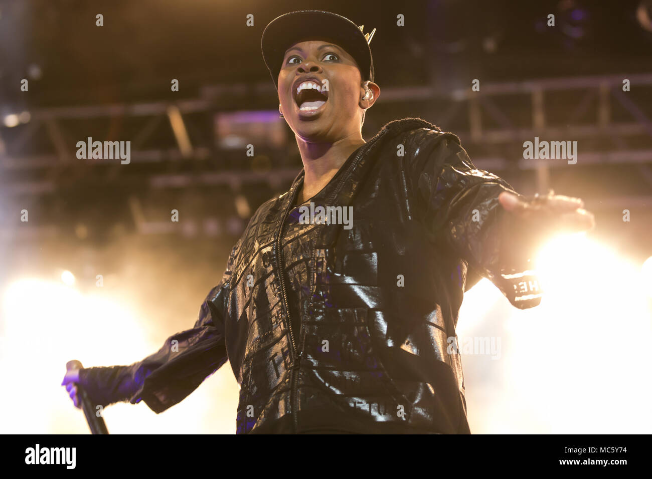 The British band Skunk Anansie with singer Deborah Anne Dyer alias Skin ...