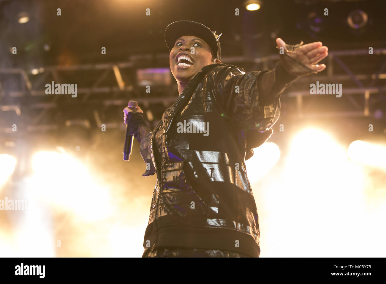 The British band Skunk Anansie with singer Deborah Anne Dyer alias Skin ...