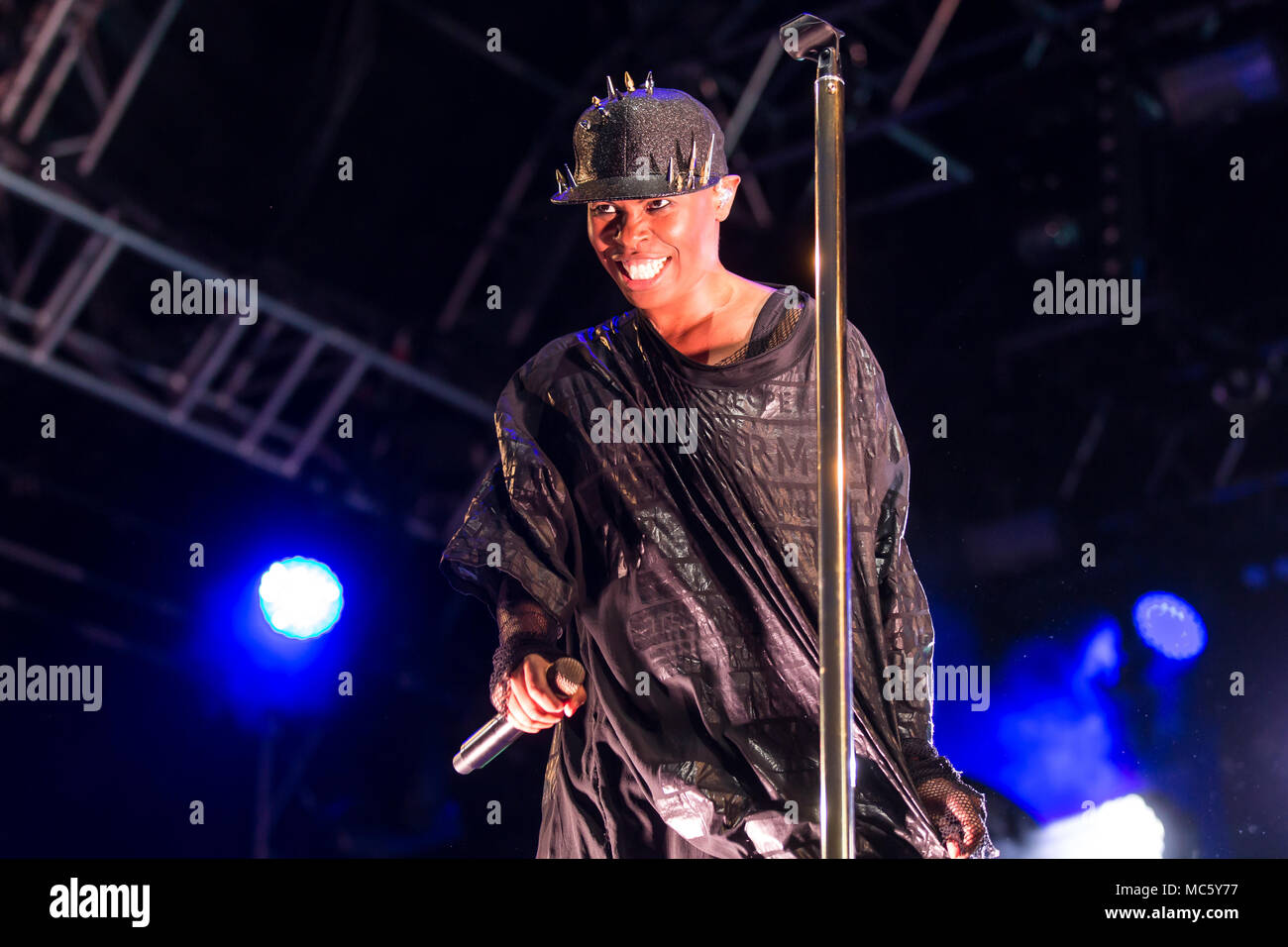 The British band Skunk Anansie with singer Deborah Anne Dyer alias Skin ...