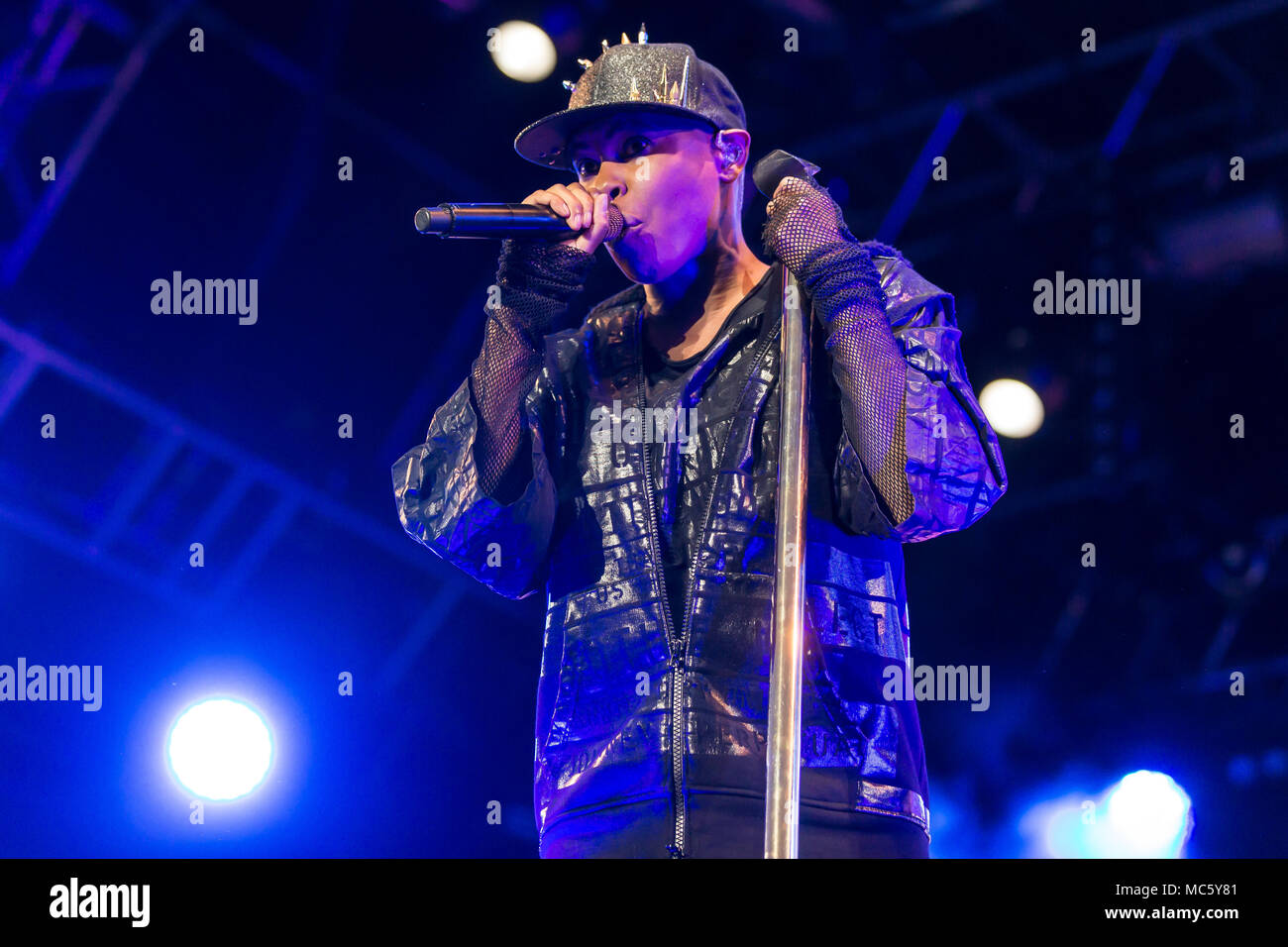 The British band Skunk Anansie with singer Deborah Anne Dyer alias Skin ...