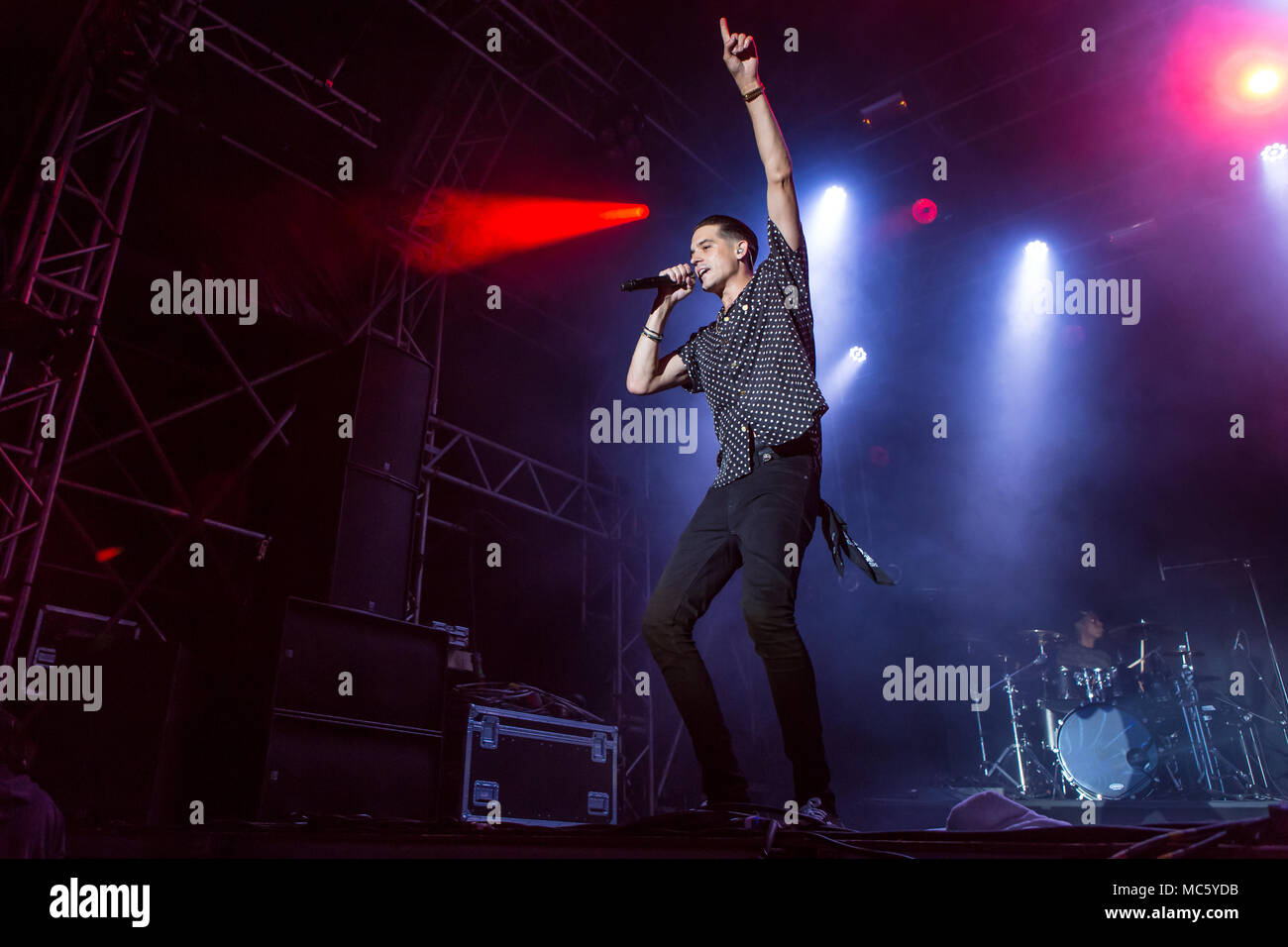 The US-American rapper Gerald Earl Gillum alias G-Eazy live at the 26th ...