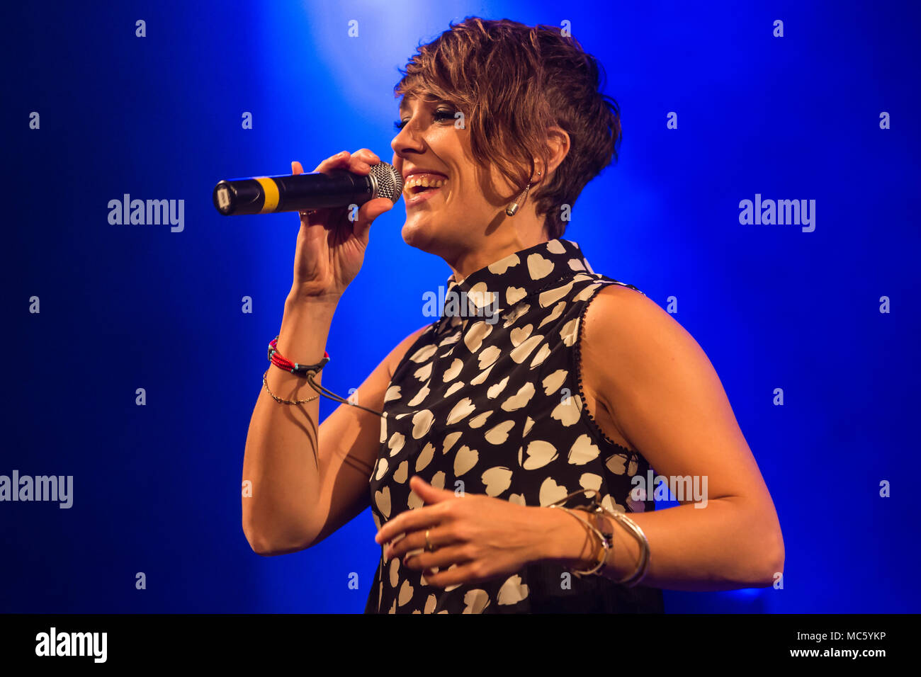 The French singer Isabelle Geffroy alias ZAZ live at the Schüür Lucerne ...