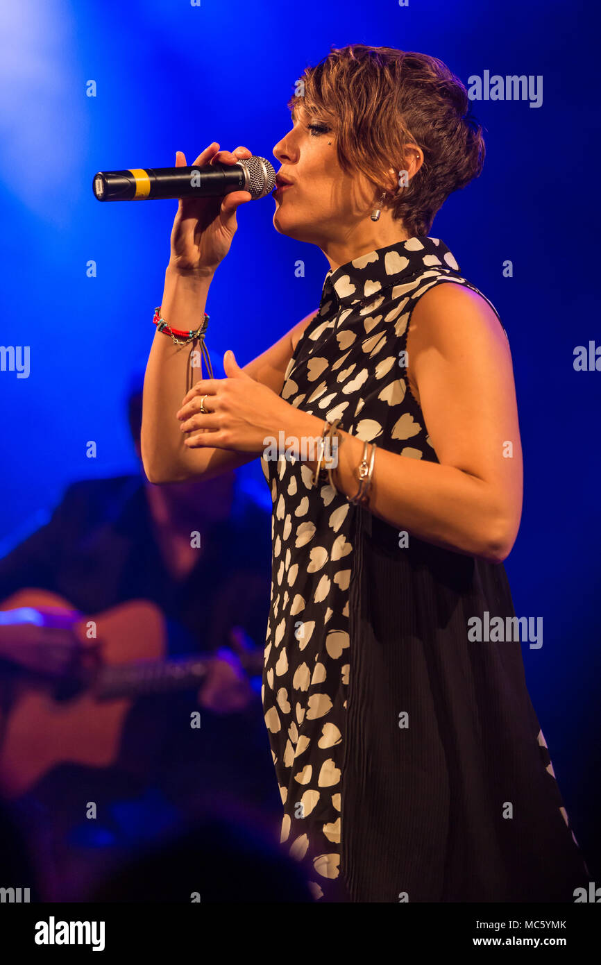 The French singer Isabelle Geffroy alias ZAZ live at the Schüür Lucerne ...