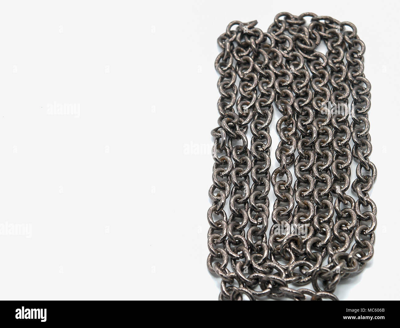 iron Chain , Placed on a white background . Power Equipment Stock Photo ...