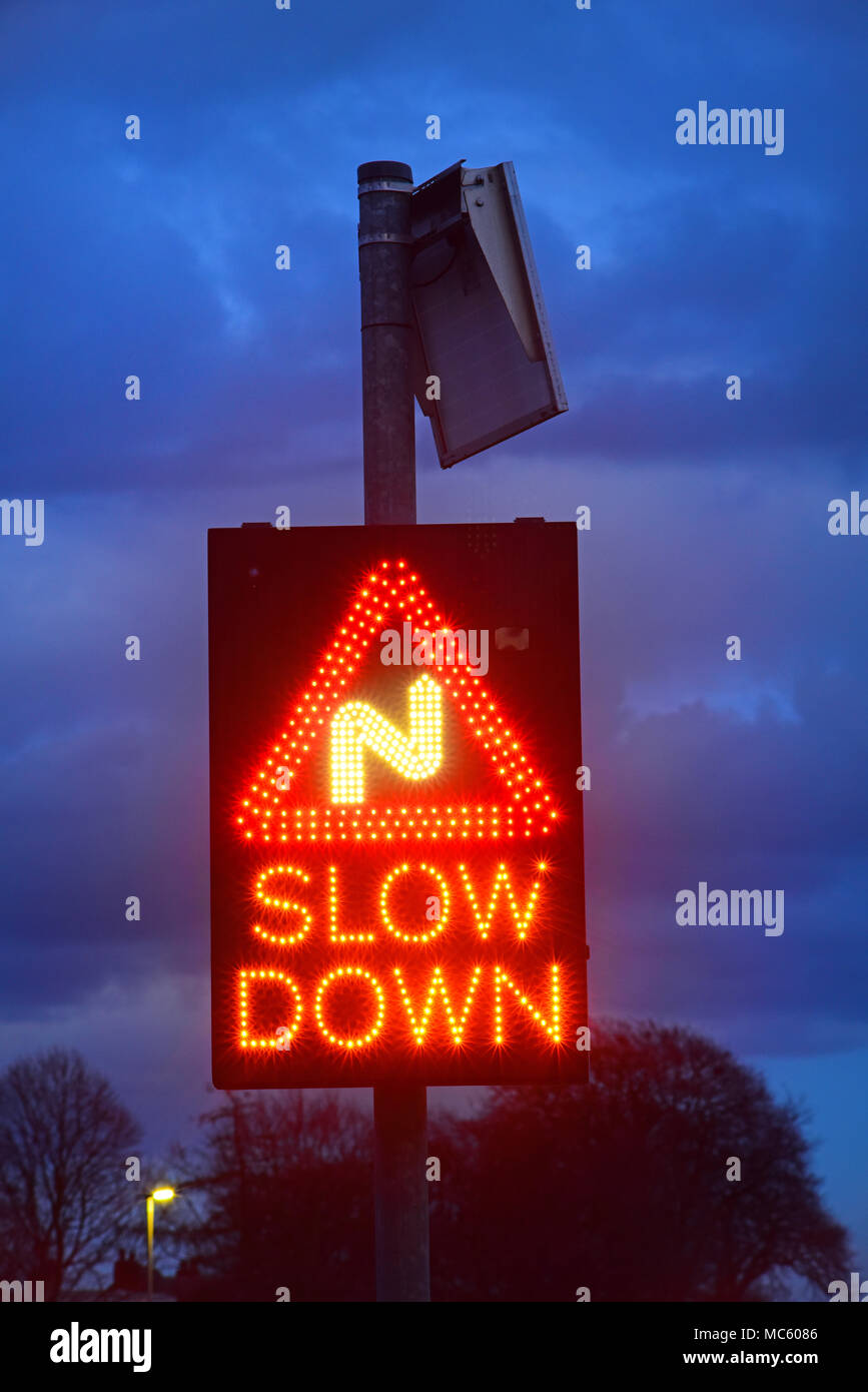 Solar powered traffic sign hi-res stock photography and images - Alamy