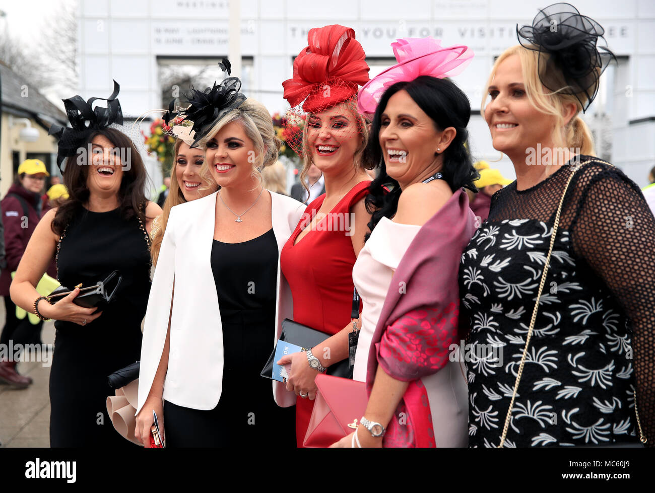 Female racegoers during Ladies Day of the 2018 Randox Health Grand ...