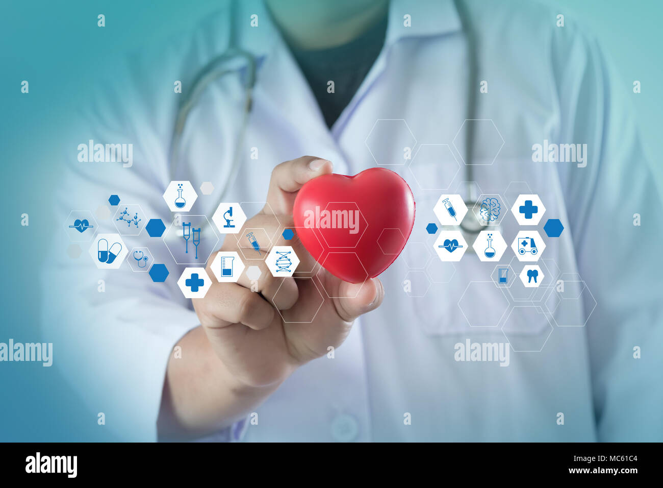 medicine heart Medicine doctor technology network concept medical ...