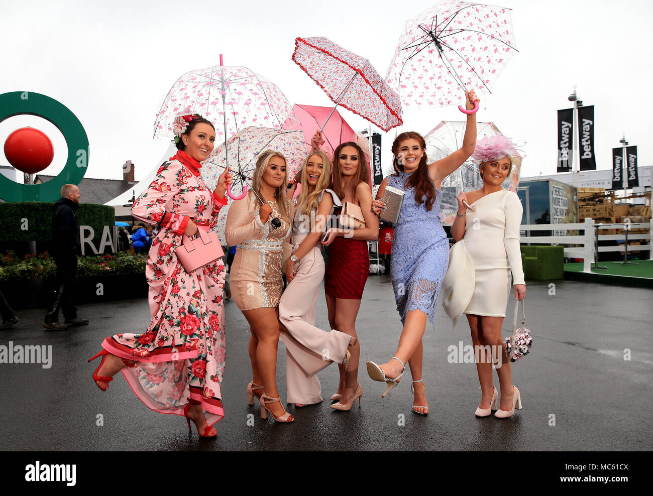 Female racegoers during Ladies Day of the 2018 Randox Health Grand ...