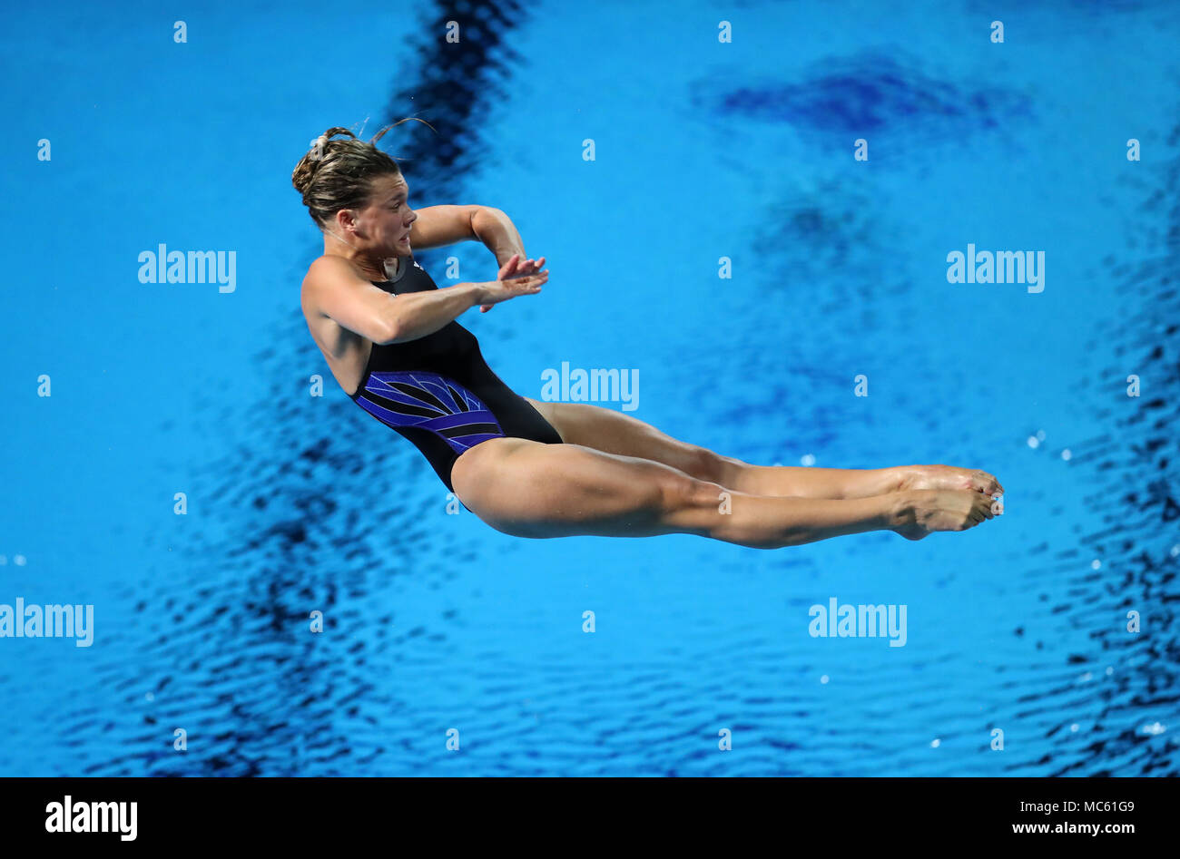 Scotland's Grace Reid in action during the Women's 1m Springboard Final ...