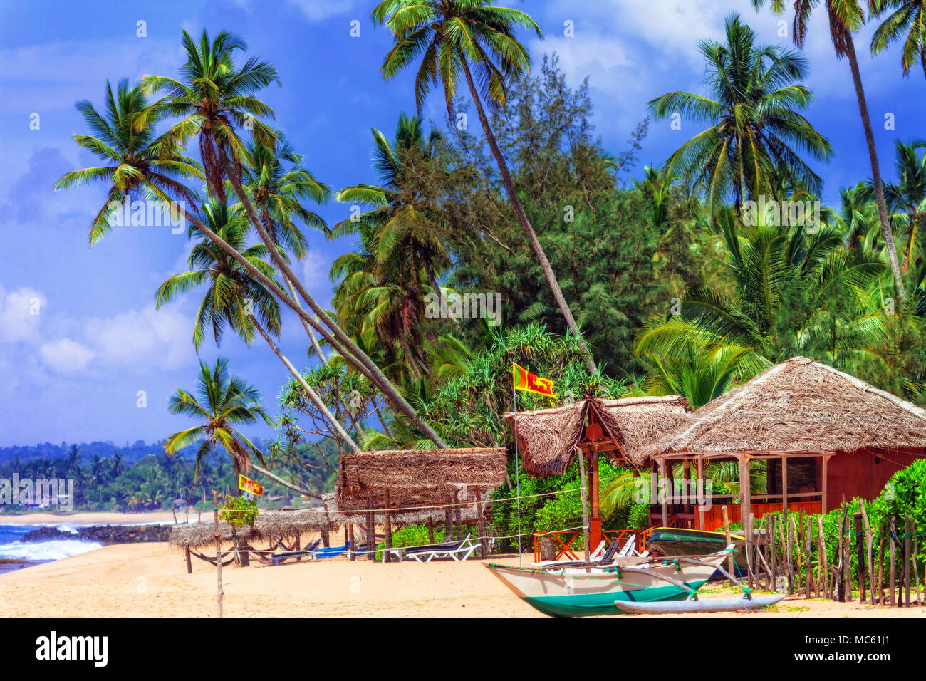 Beautiful beach of Sri Lanka,Tangalle Stock Photo - Alamy