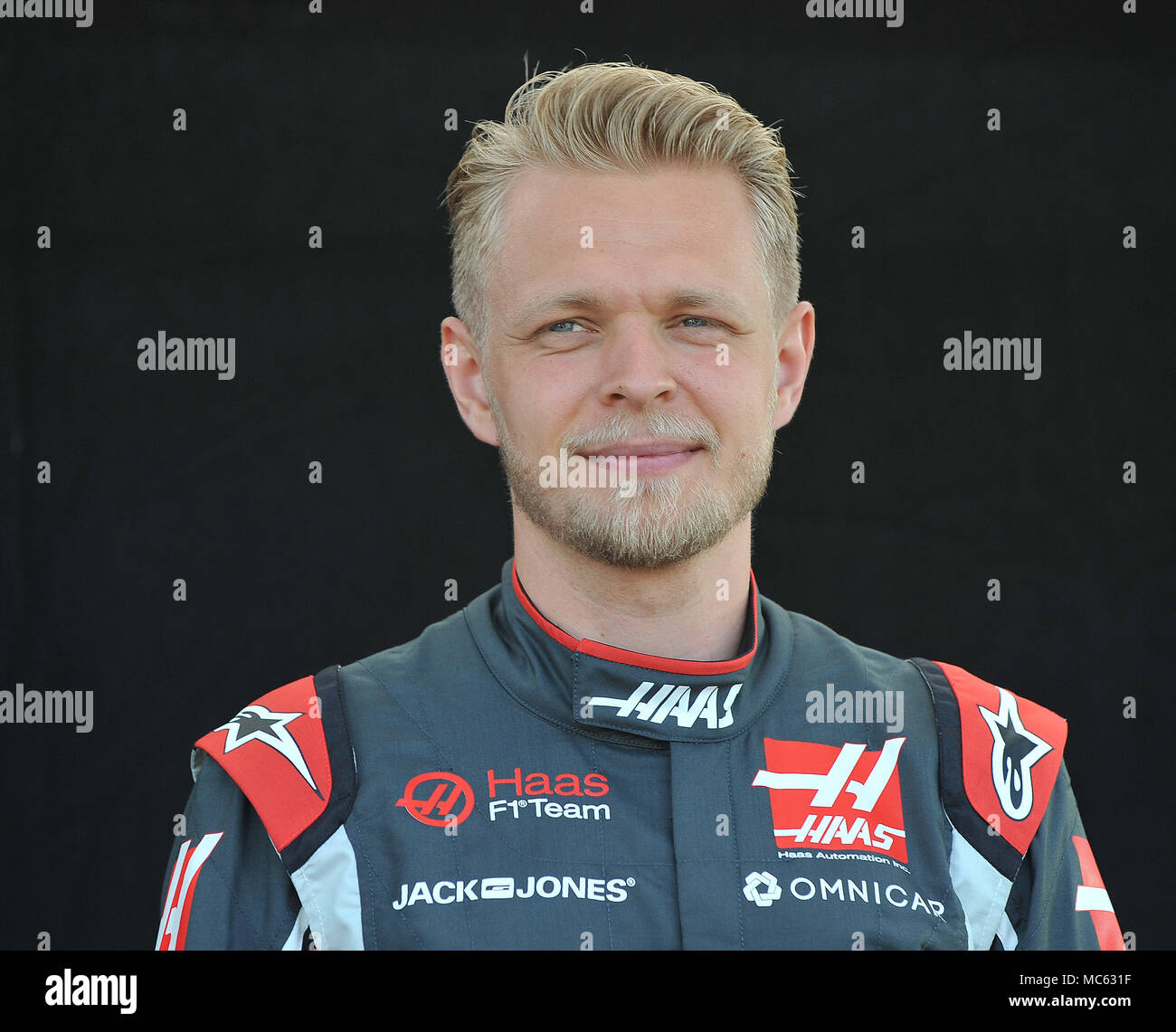 Kevin Magnussen of Haas F1 Team. Day 1 of the 2018 Formula 1 Rolex ...