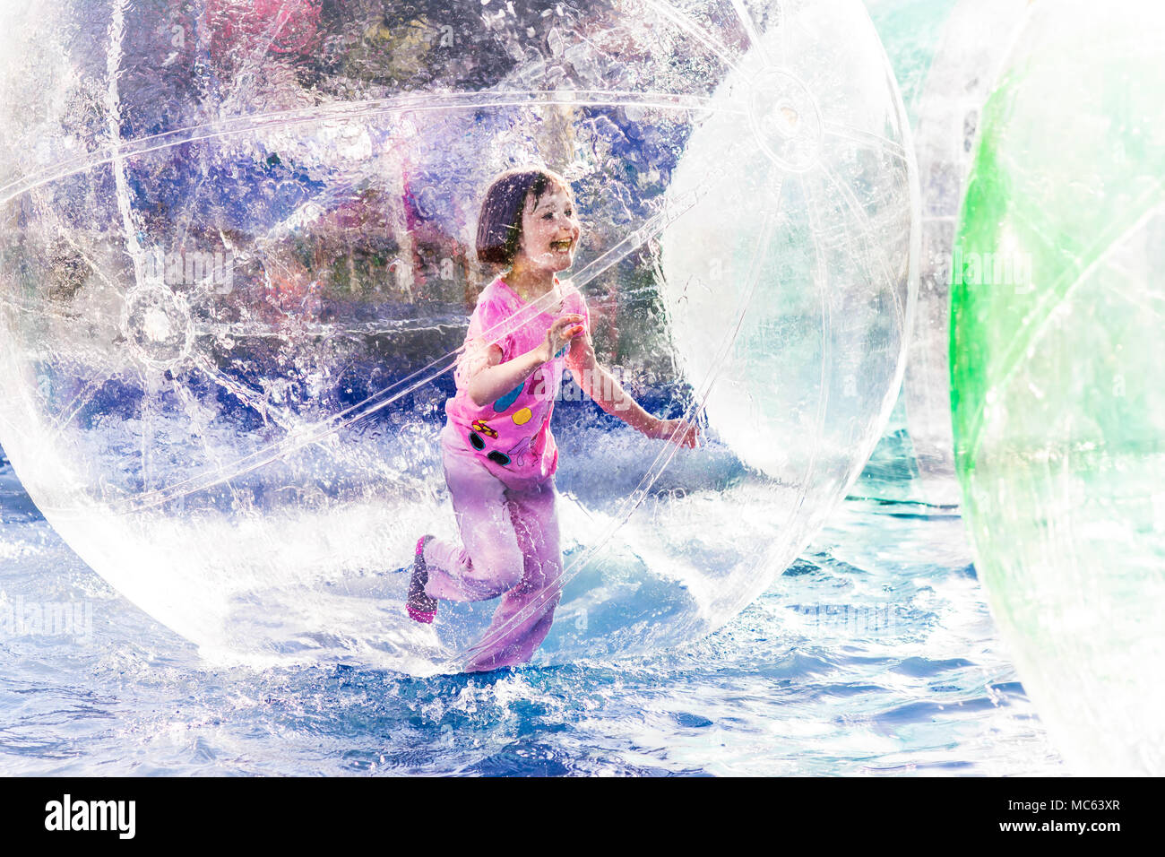 Floating water walking ball hi-res stock photography and images - Alamy