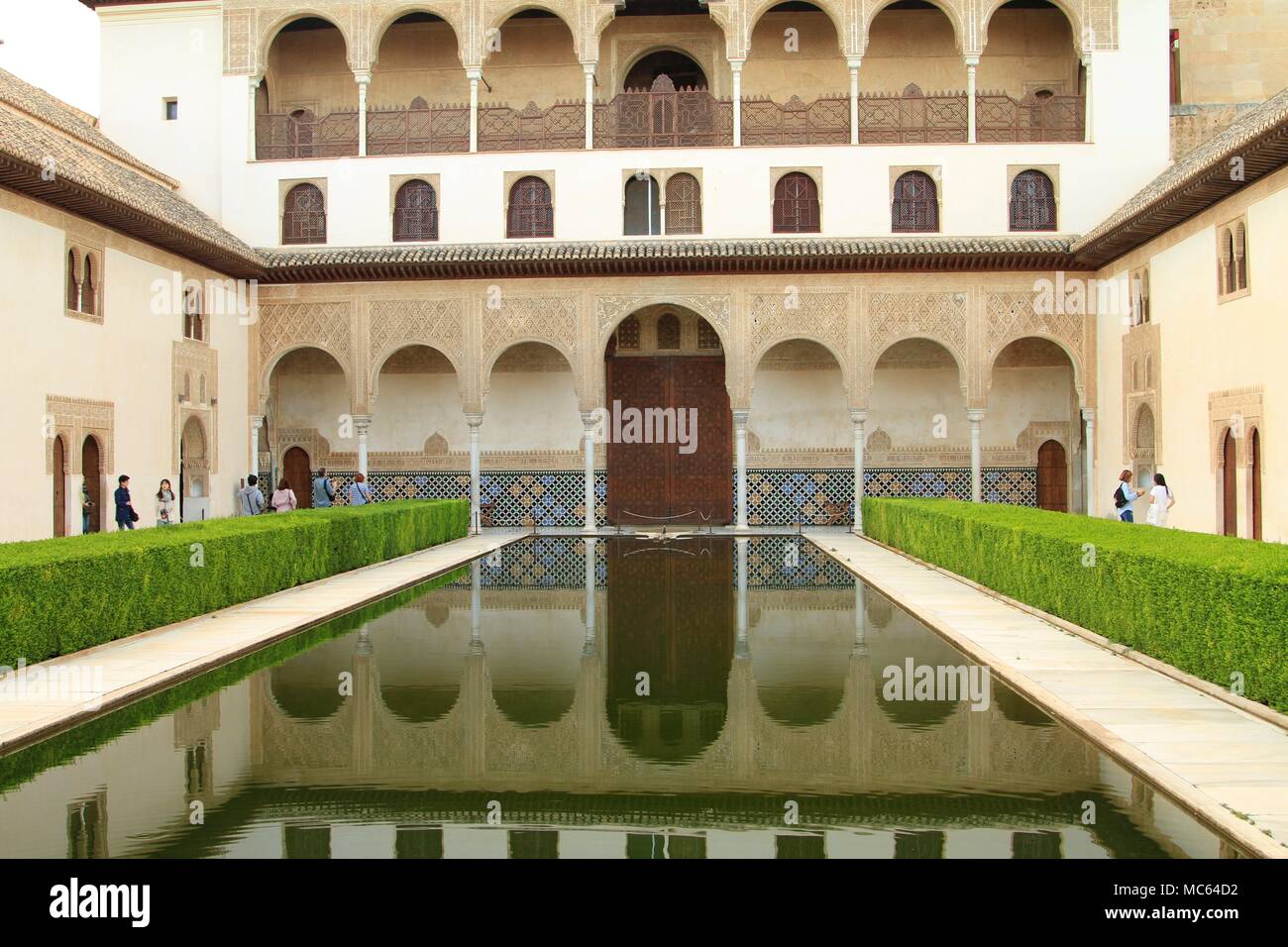 The Court of the Myrtles, Alhambra, Granada, Spain Stock Photo - Alamy