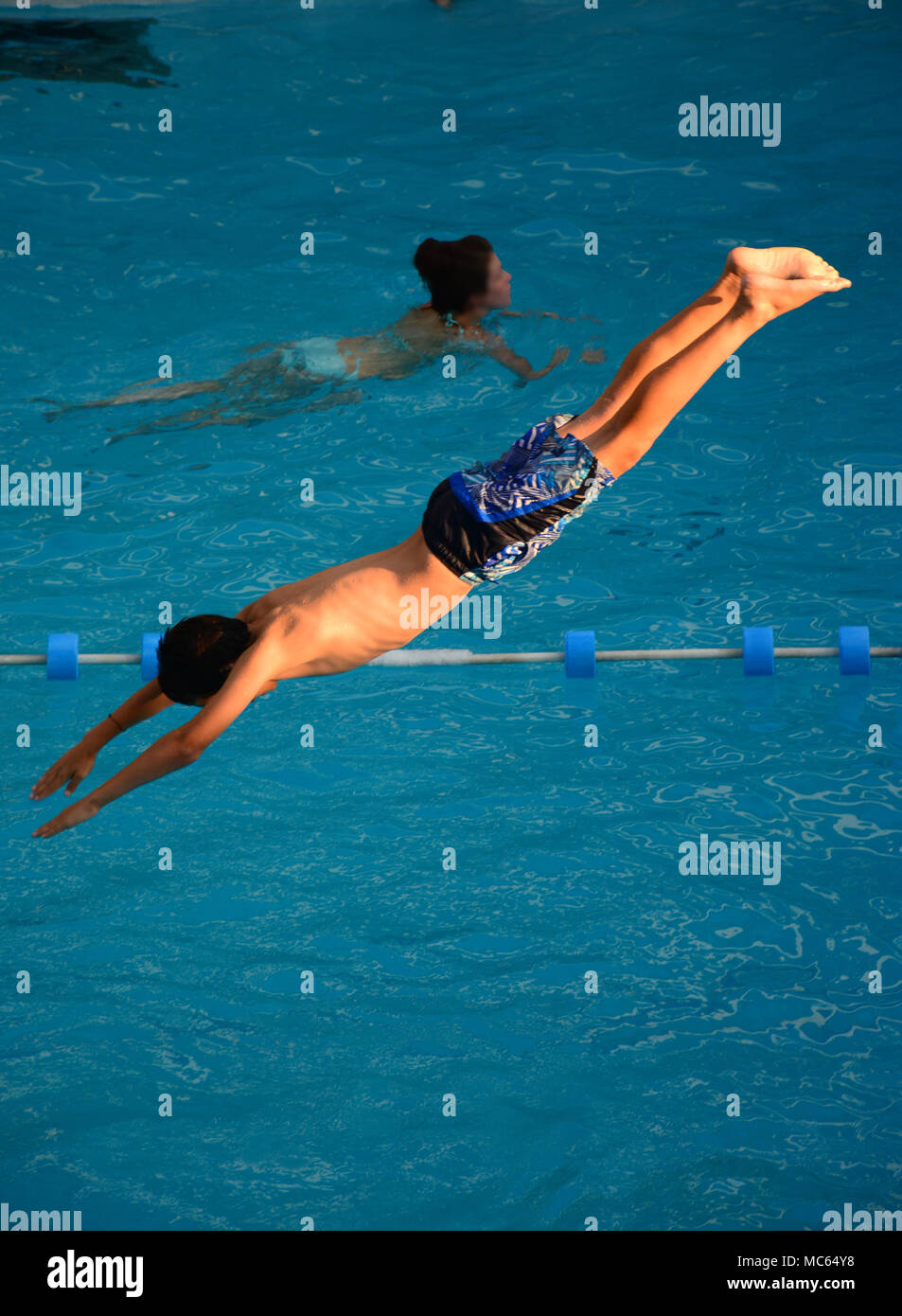 Very high jump into pool hi-res stock photography and images - Alamy