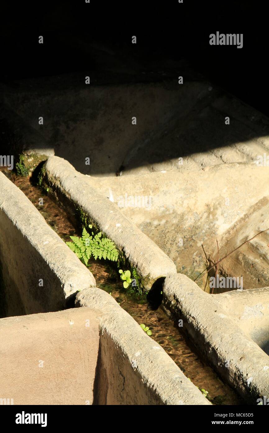 Ancient public laundry houses in Las Alpujarras, Andalusia, Spain Stock ...