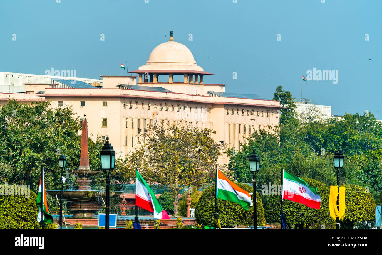 View of Krishi Bhavan, a governmental building in New Delhi, India ...