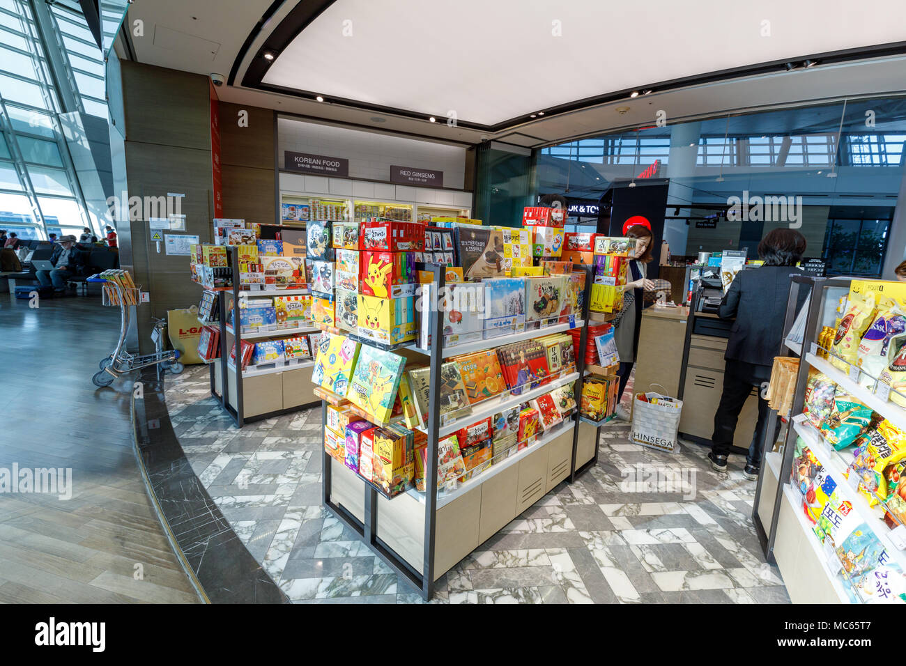Incheon, South Korea - April 7, 2018 : Tax-Free shopping mall at ...