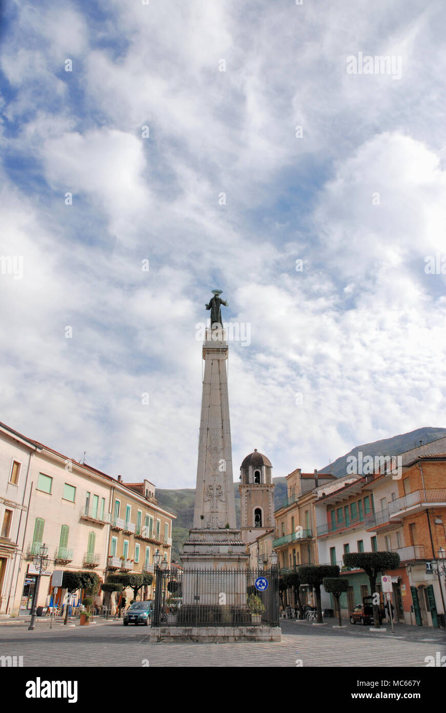 Urban landscape in Teggiano, South Italy Stock Photo - Alamy