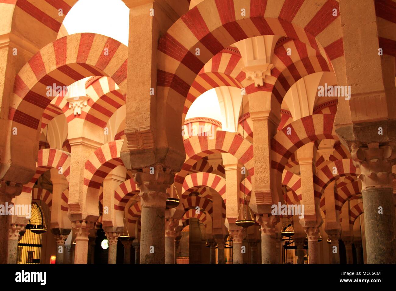 Hypostyle Hall with Red and White Arches, Mosque-Cathedral of Cordoba ...