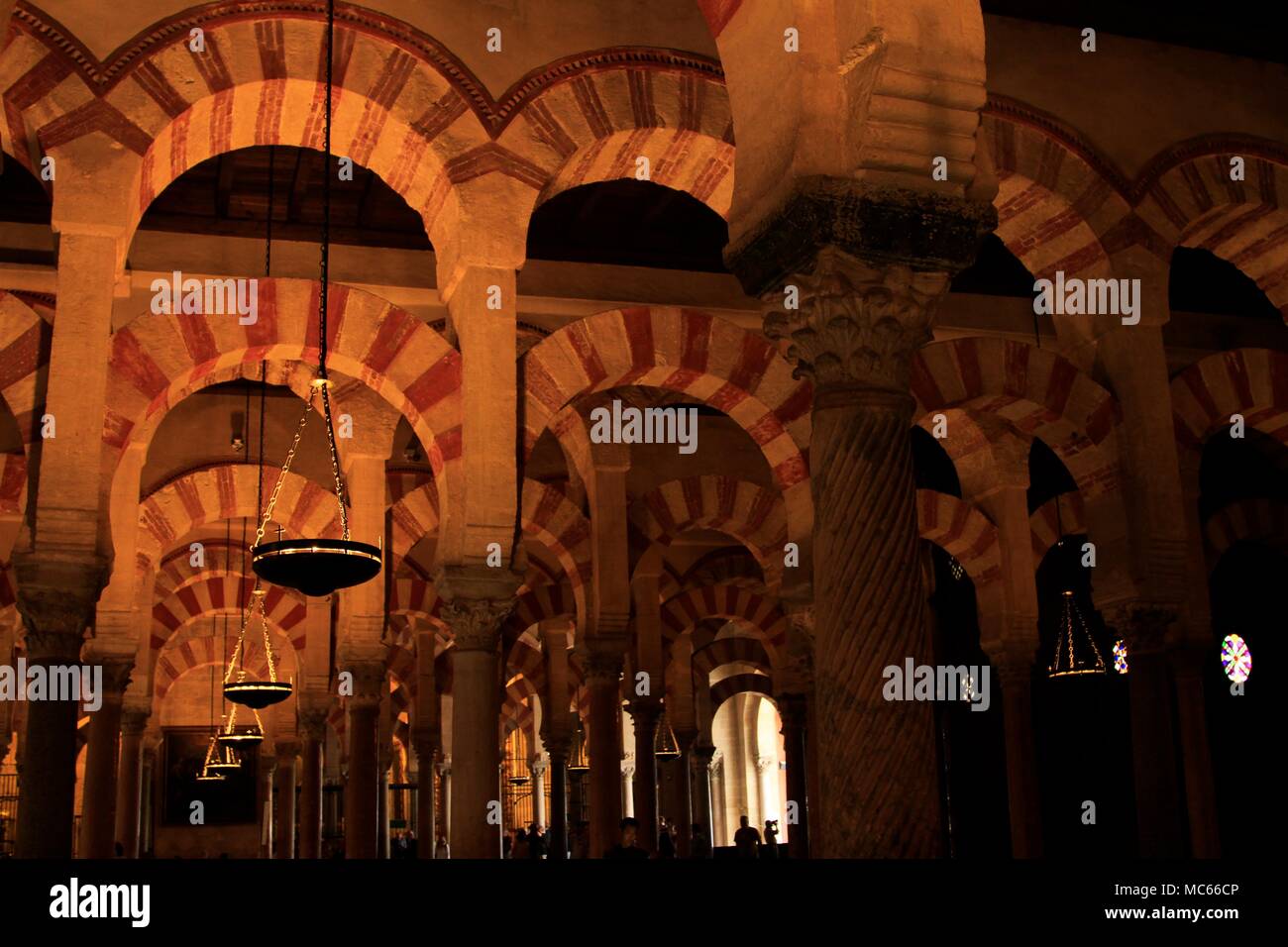 Hypostyle Hall with Red and White Arches, Mosque-Cathedral of Cordoba ...