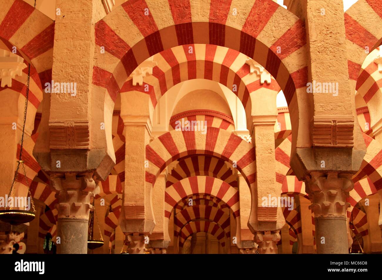 Hypostyle Hall with Red and White Arches, Mosque-Cathedral of Cordoba ...